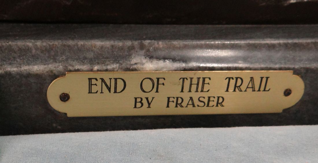 J. E. Fraser bronze, End of The Trail, recast