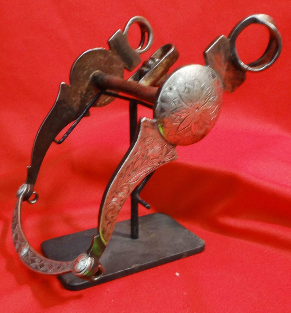 Marked Bohlin Made, Hollywood, Calif. Arizona pattern bit, mouth altered