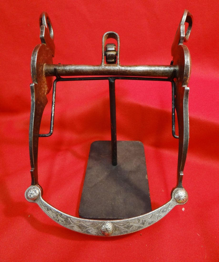 Marked Bohlin Made, Hollywood, Calif. Arizona pattern bit, mouth altered