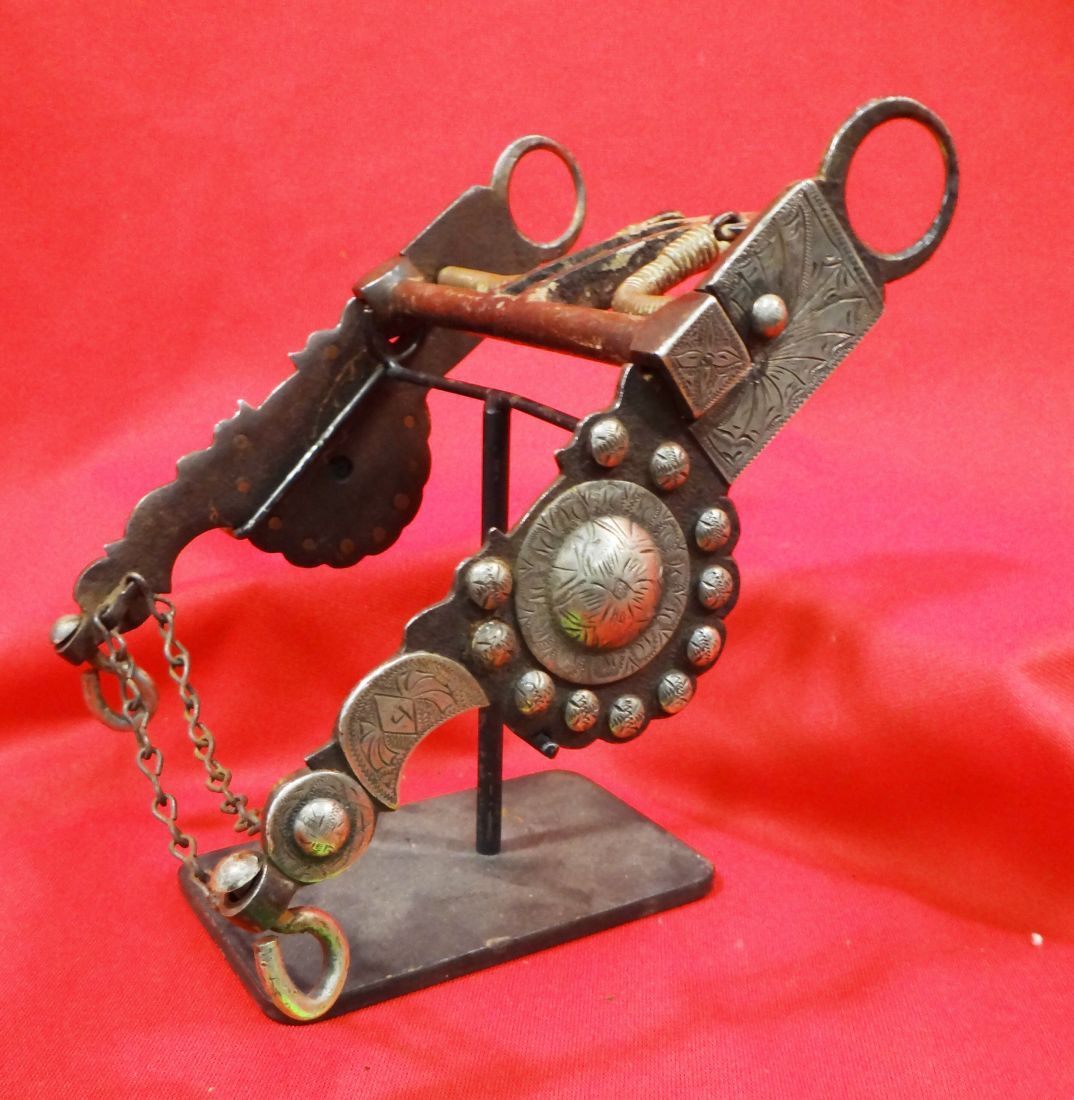 2 bits: California overlay spade bit, unmarked; Unusual cheek pattern ...