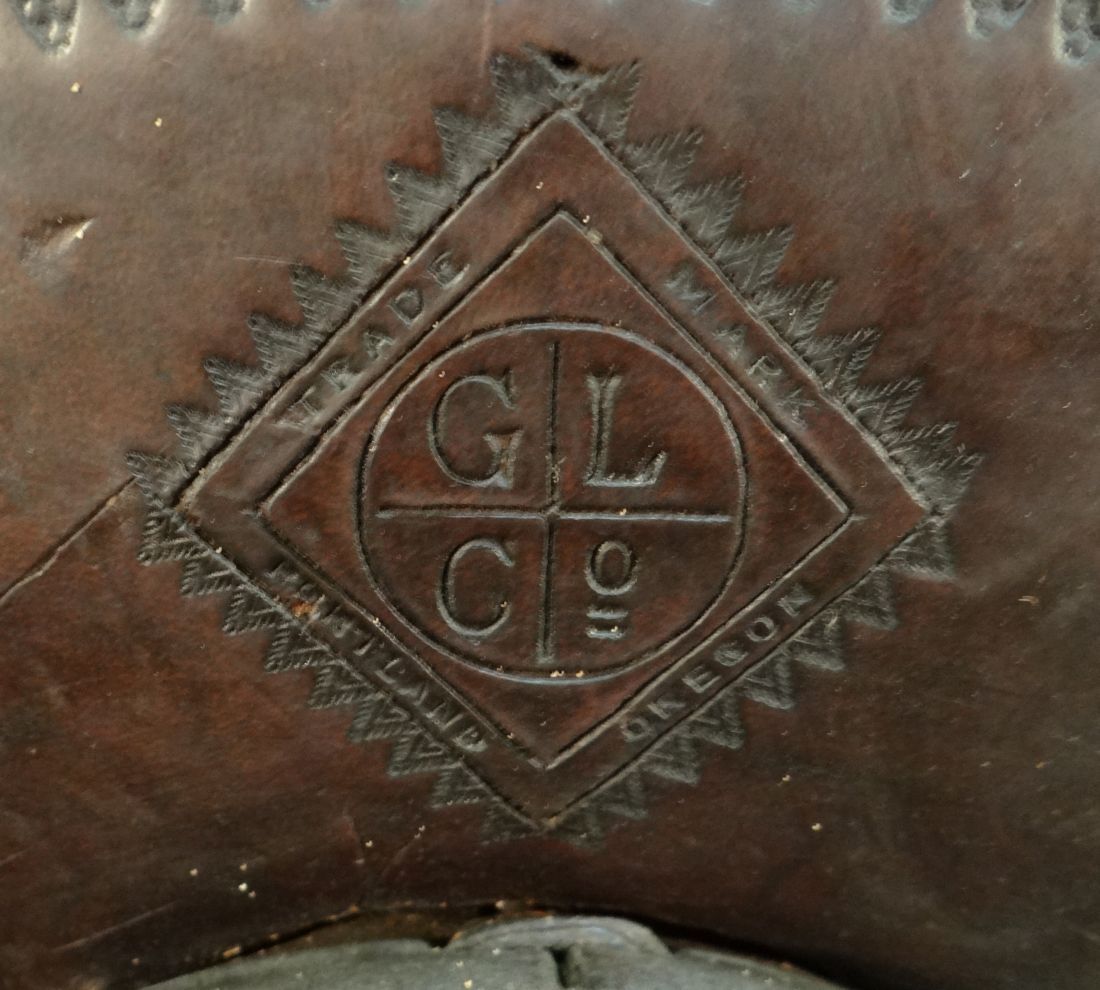 George Lawrence, marked saddle, high back, 14"