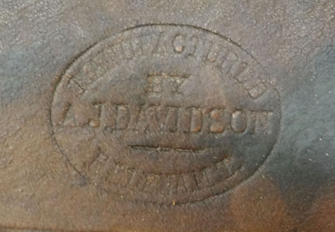 A. J. Davidson, Helena, M. T. slick-fork saddle, double rigged, square ...