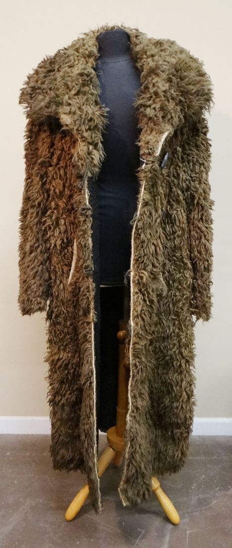 Buffalo robe coat, very good
