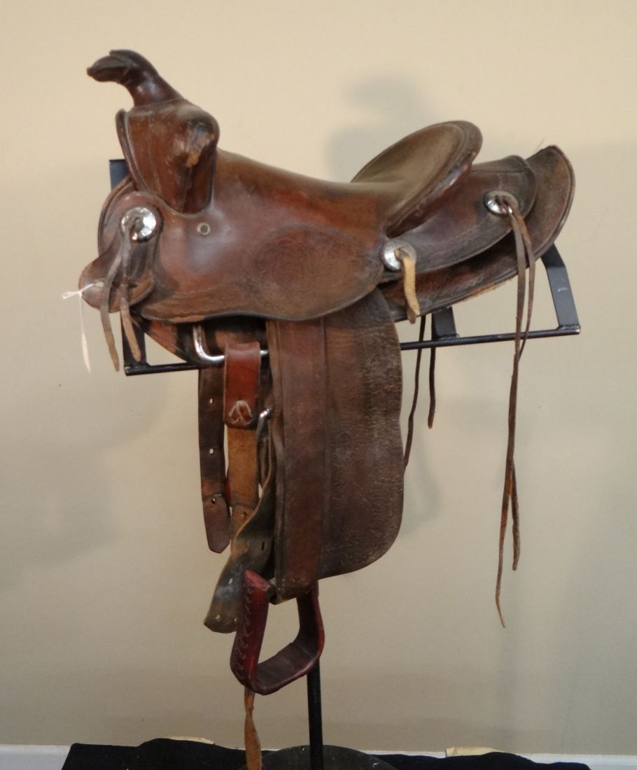 Heiser kids saddle, marked, 12.5"