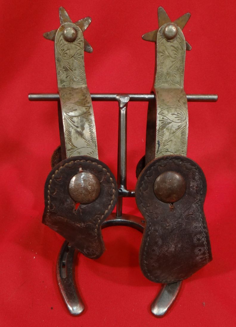 Idaho prison spurs, bronc type