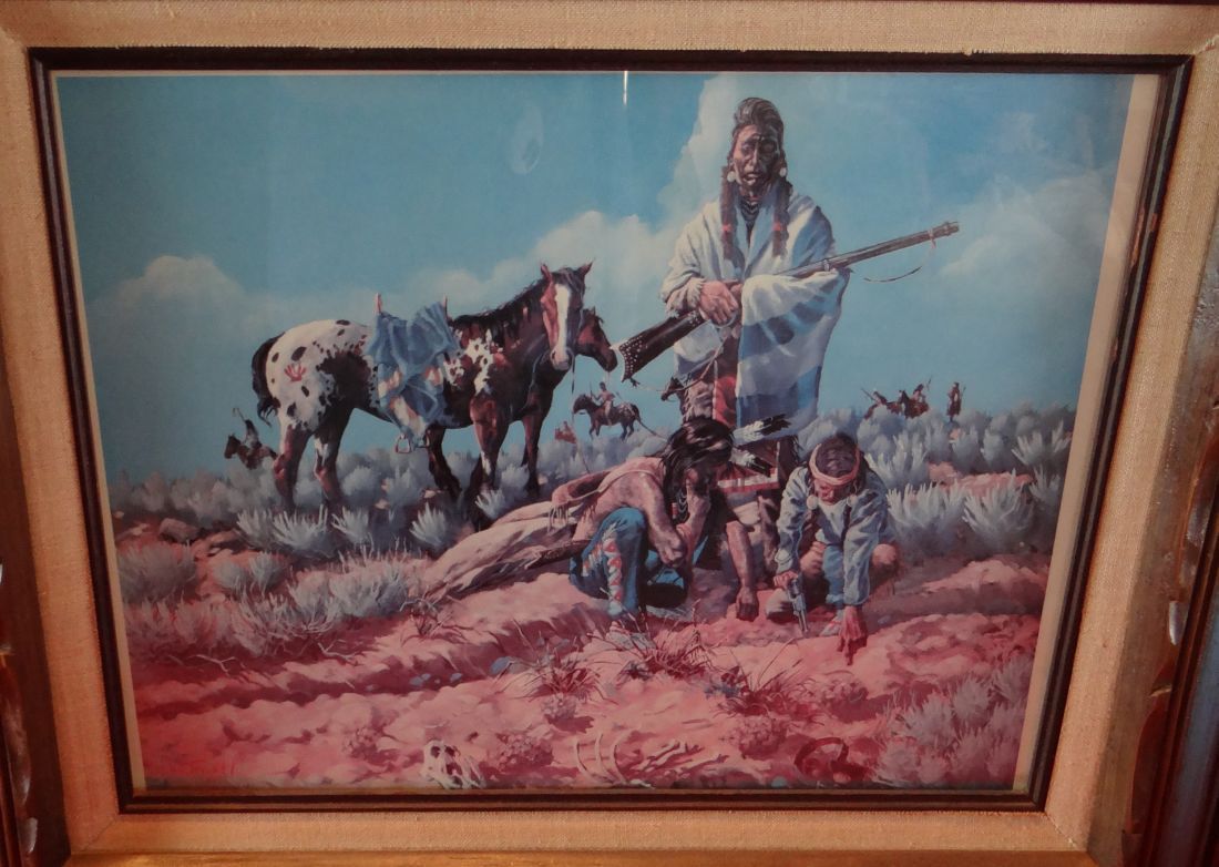 Don Prechtel framed print, Chief Joseph, Nez Perce', 12" x 16"