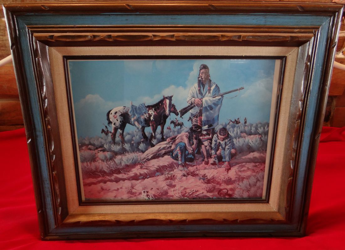 Don Prechtel framed print, Chief Joseph, Nez Perce', 12" x 16"