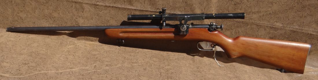 Wards Western Field Mdl 35X, .22 S, L, LR single shot, scope