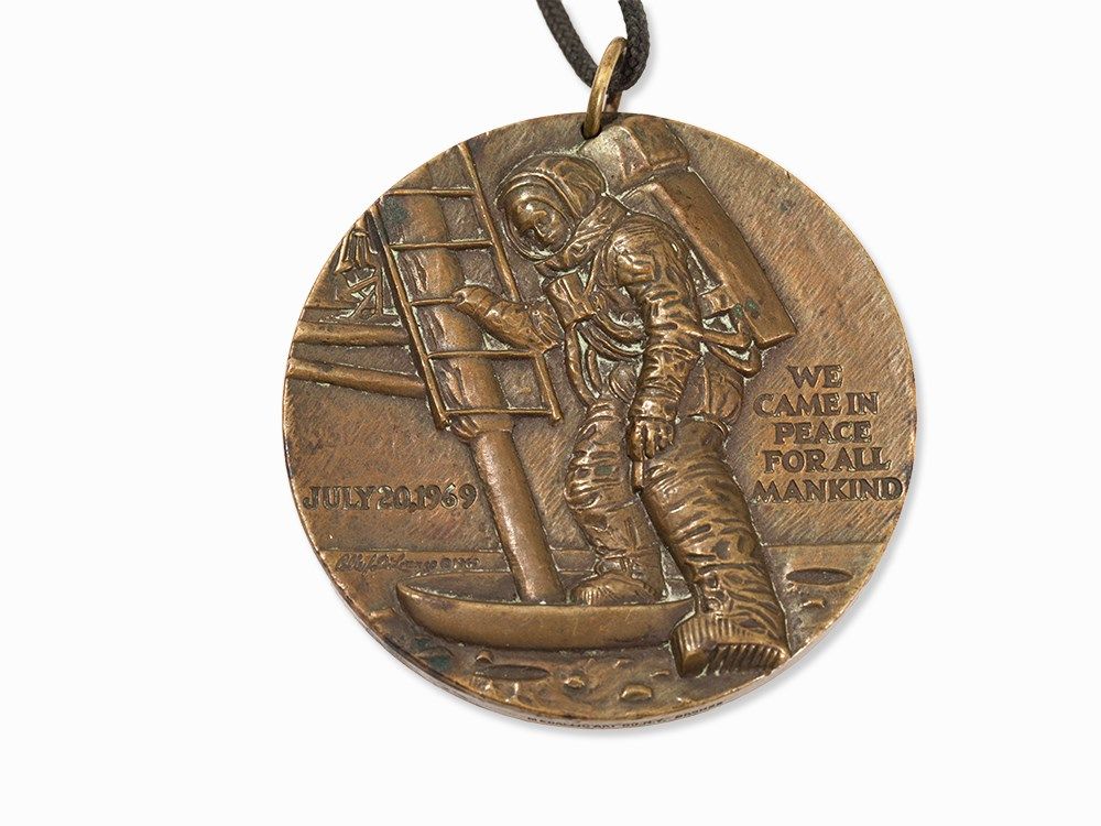 Moon Landing & R.H. Goddard Commemorative Medal, USA, 1969