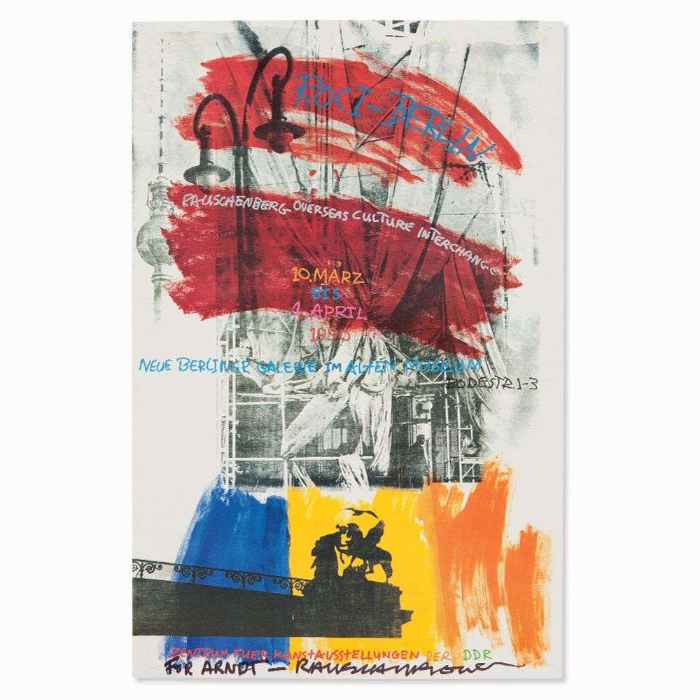 Robert Rauschenberg, Exhibition Poster ‘ROCI’, Berlin, 1990