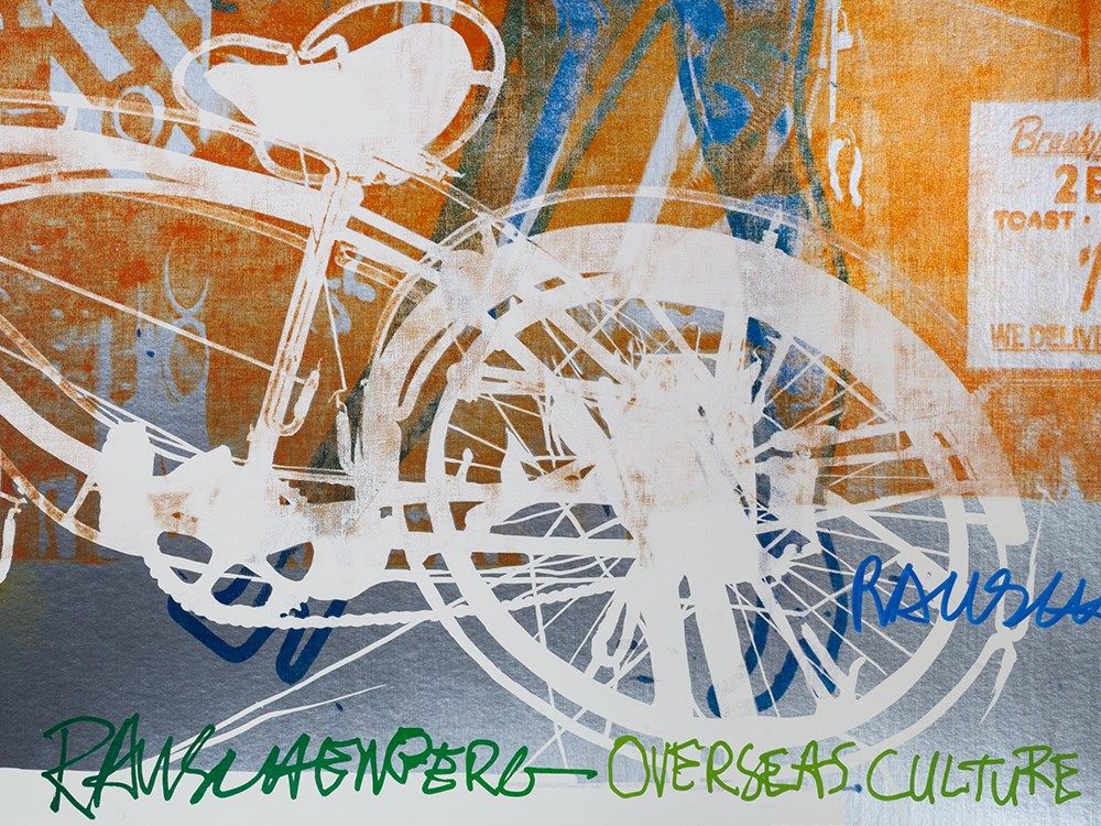 Robert Rauschenberg, Color Silkscreen, ‘Bicycle‘, 1991