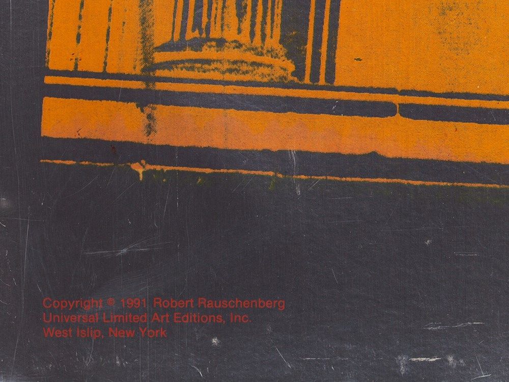 Robert Rauschenberg, Color Silkscreen, ‘Bicycle‘, 1991