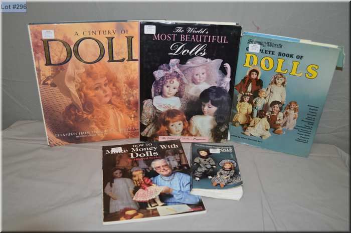 Five doll books including Complete Book of Dolls, Century of Dolls, The ...