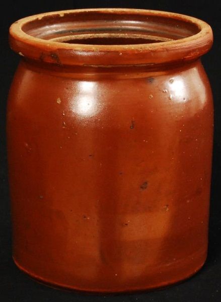 George Suttles Texas Pottery Quart Jar Rare Size