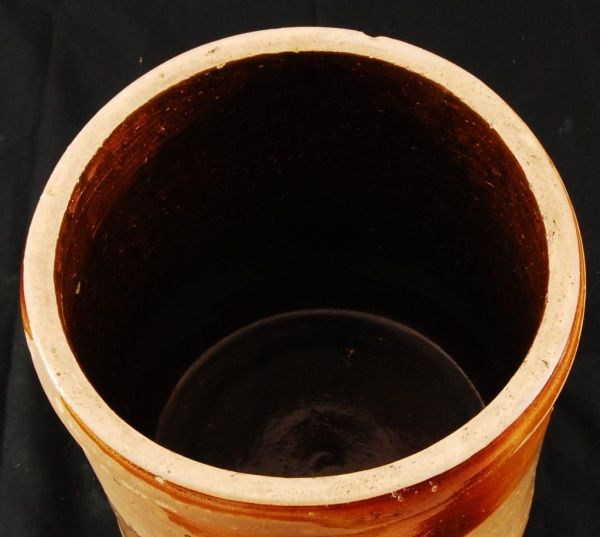 2 McDade Texas Stoneware Churns & 1 Crock