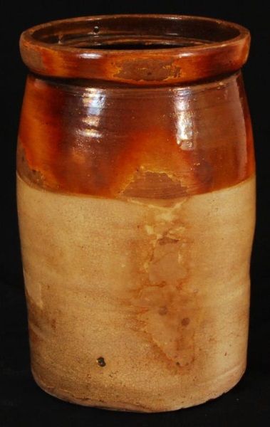 2 McDade Texas Stoneware Churns & 1 Crock