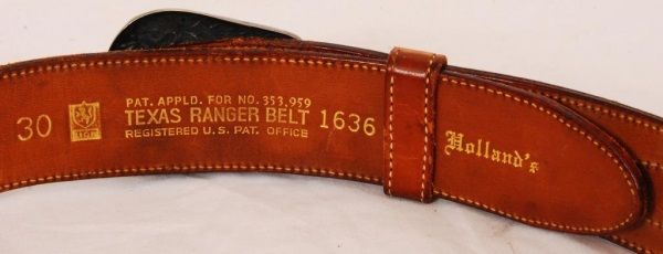 Holland's Texas Ranger Belt & Buckle Set