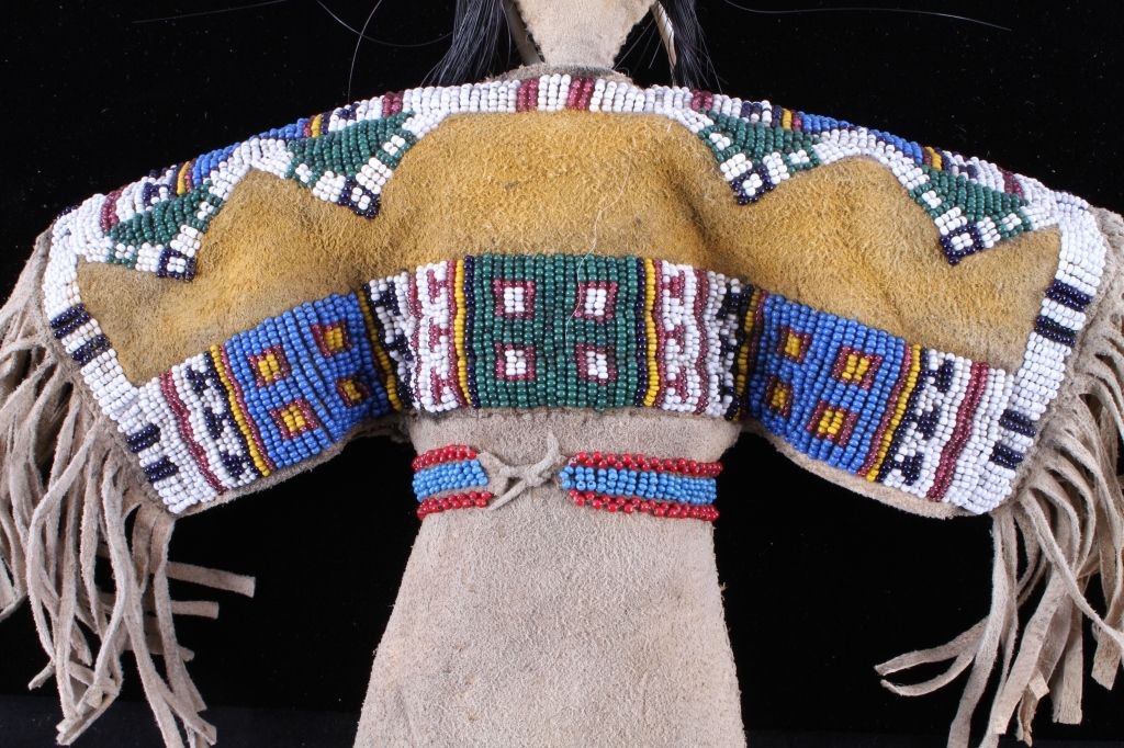 Cheyenne Beaded Doll circa 1890-1910 The lot shows