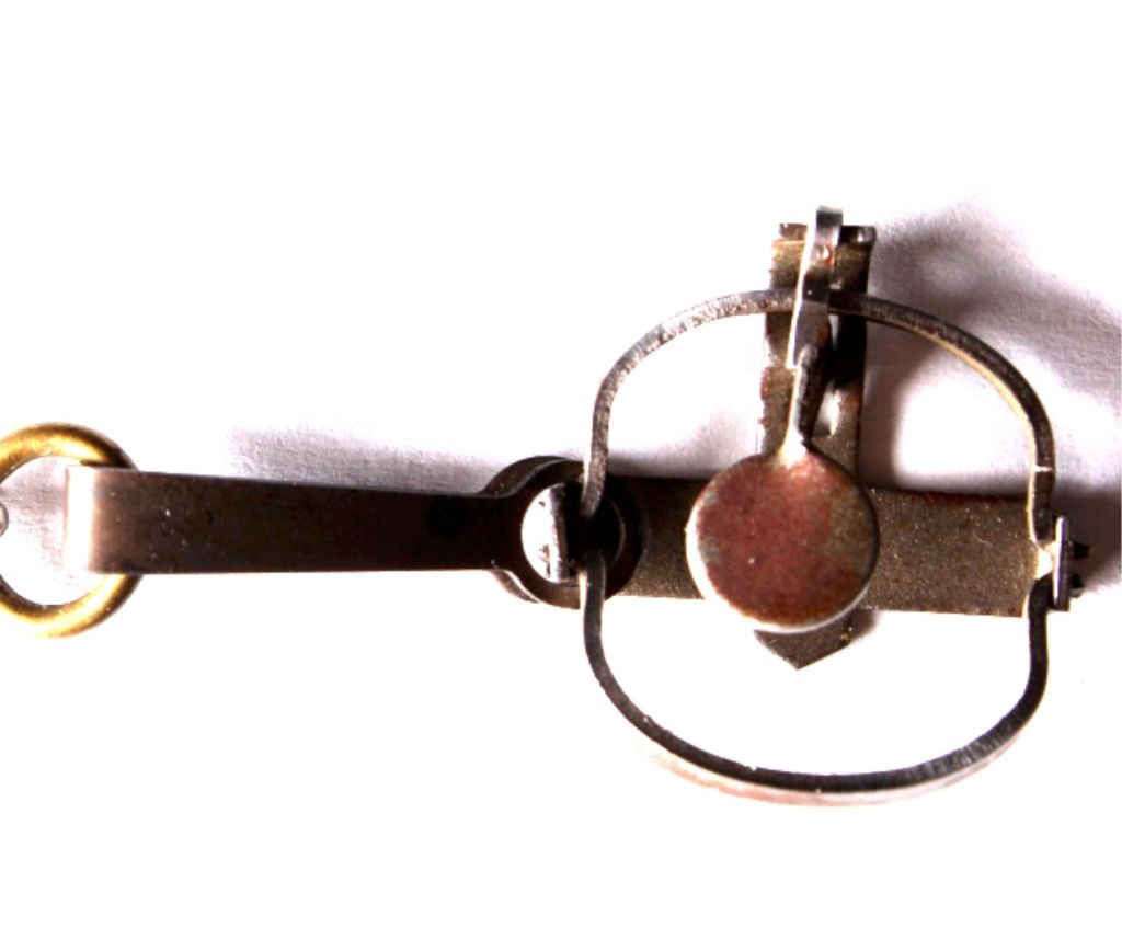 Antique Miniature Bear Trap Key Chain This is an e