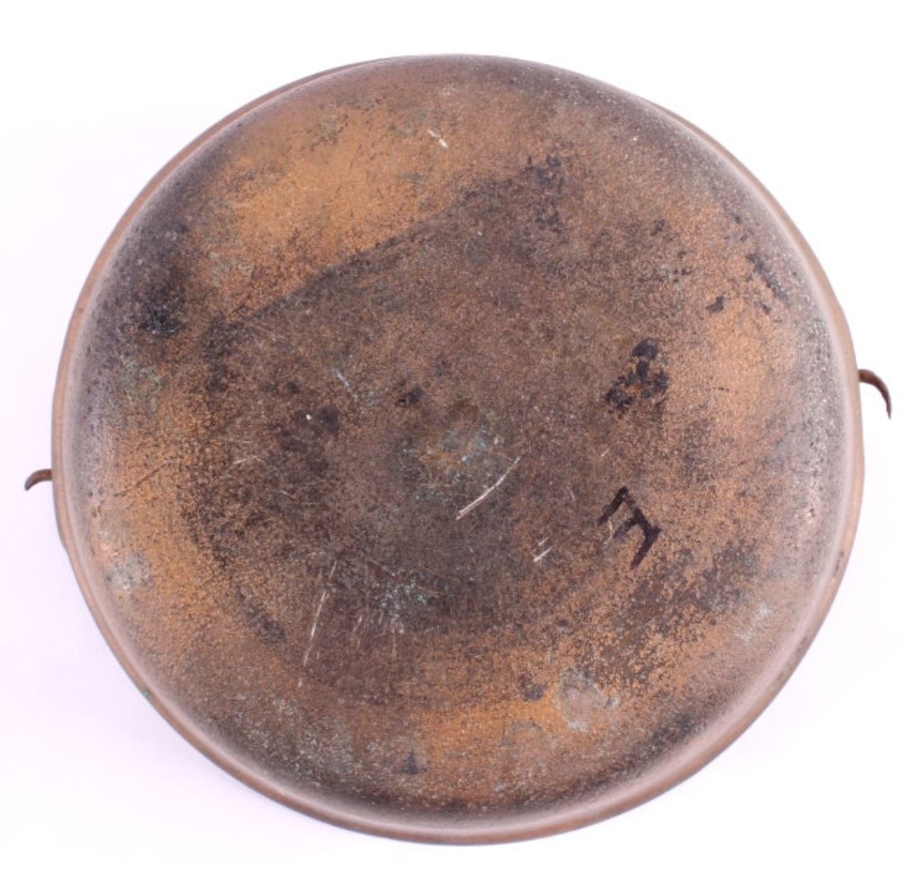 Antique Hudson Bay Fur Trade Era Cast Bronze Pot T