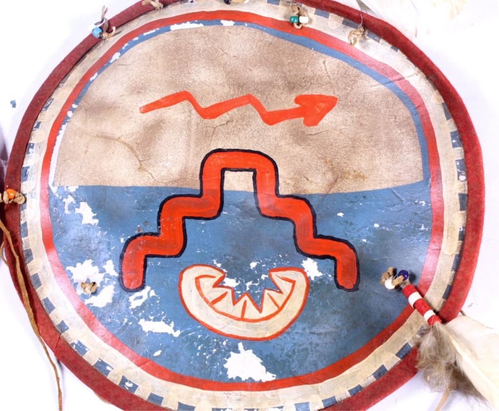 Lakota Sioux War Shields (2) circa 1950's This pie