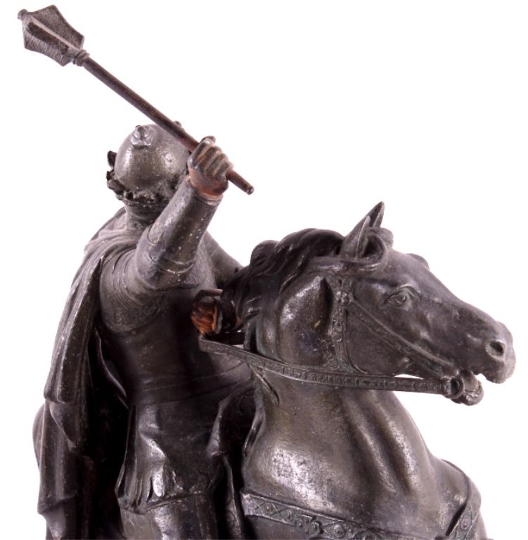 Antique King Richard III on Horseback Statue This