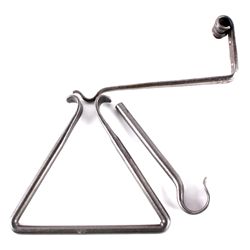 Vintage Forged Iron Triangle Dinner Bell