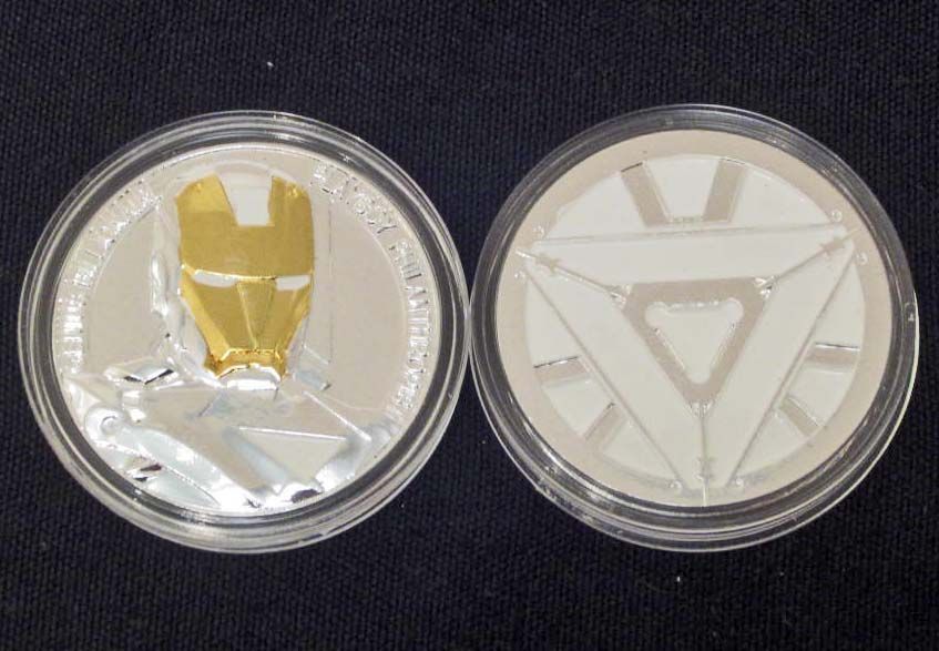 IRON MAN THE AVENGERS .999 SILVER CLAD 1 OZ. COIN