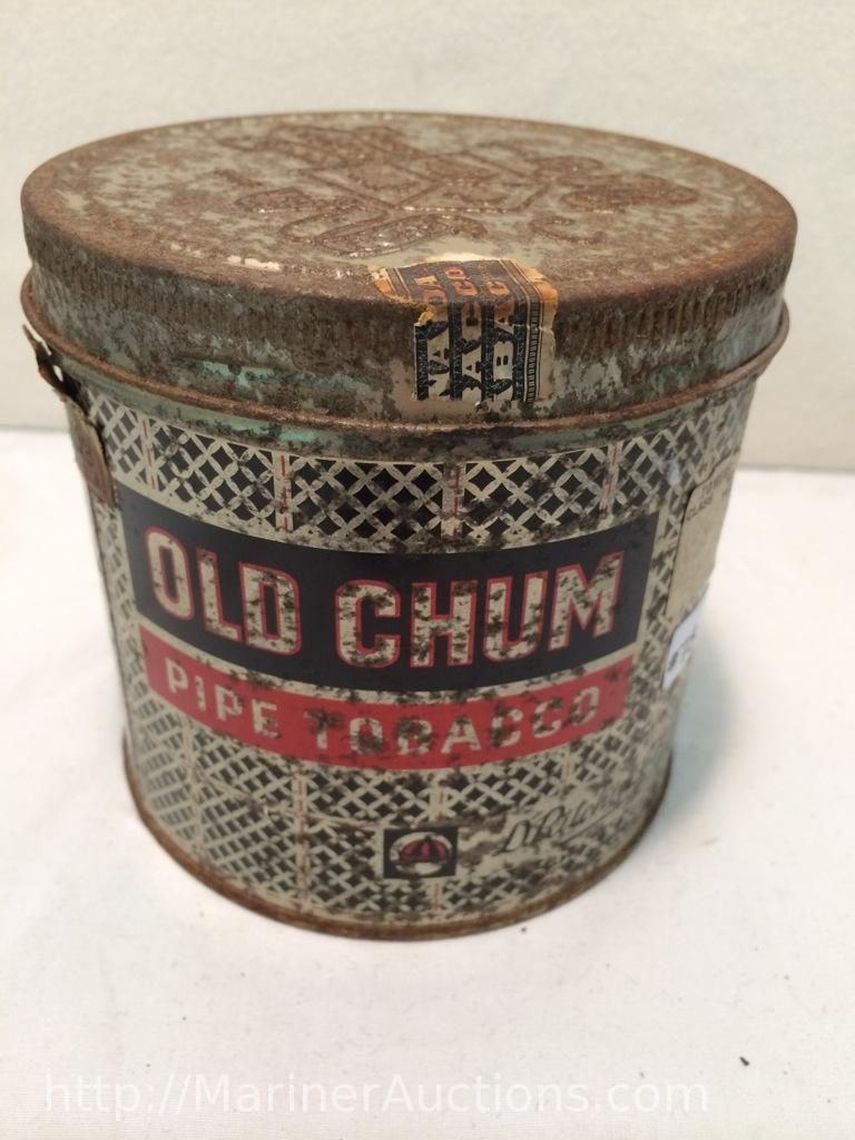 Vintage Old Chum Pipe Tobacco Can