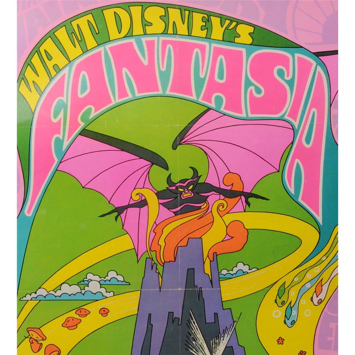 Film: Fantasia Walt Disney posters, psychedelic