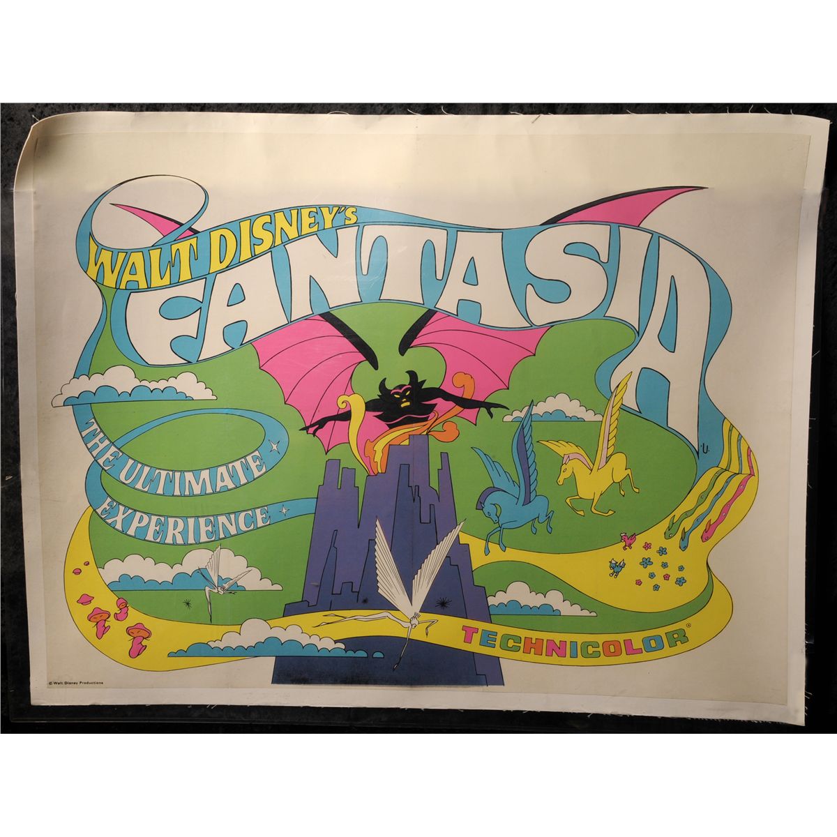 Film: Fantasia Walt Disney posters, psychedelic