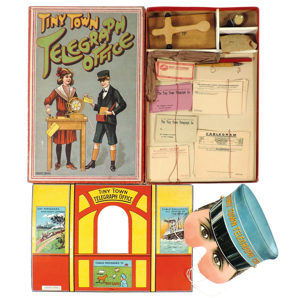 Game, Tiny Town Telegraph Office by Spear's Games-Bavaria, wood, paper ...