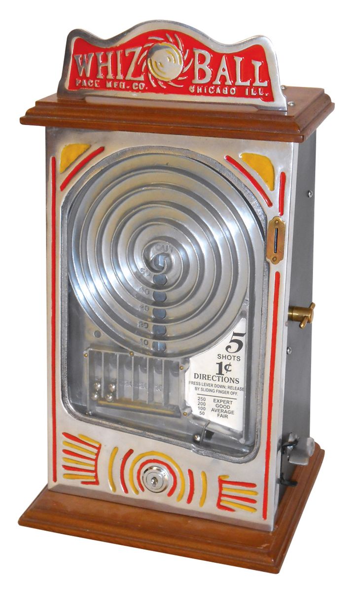Coin-operated machine, Whiz Ball trade stimulator, Pace Mfg. Co ...