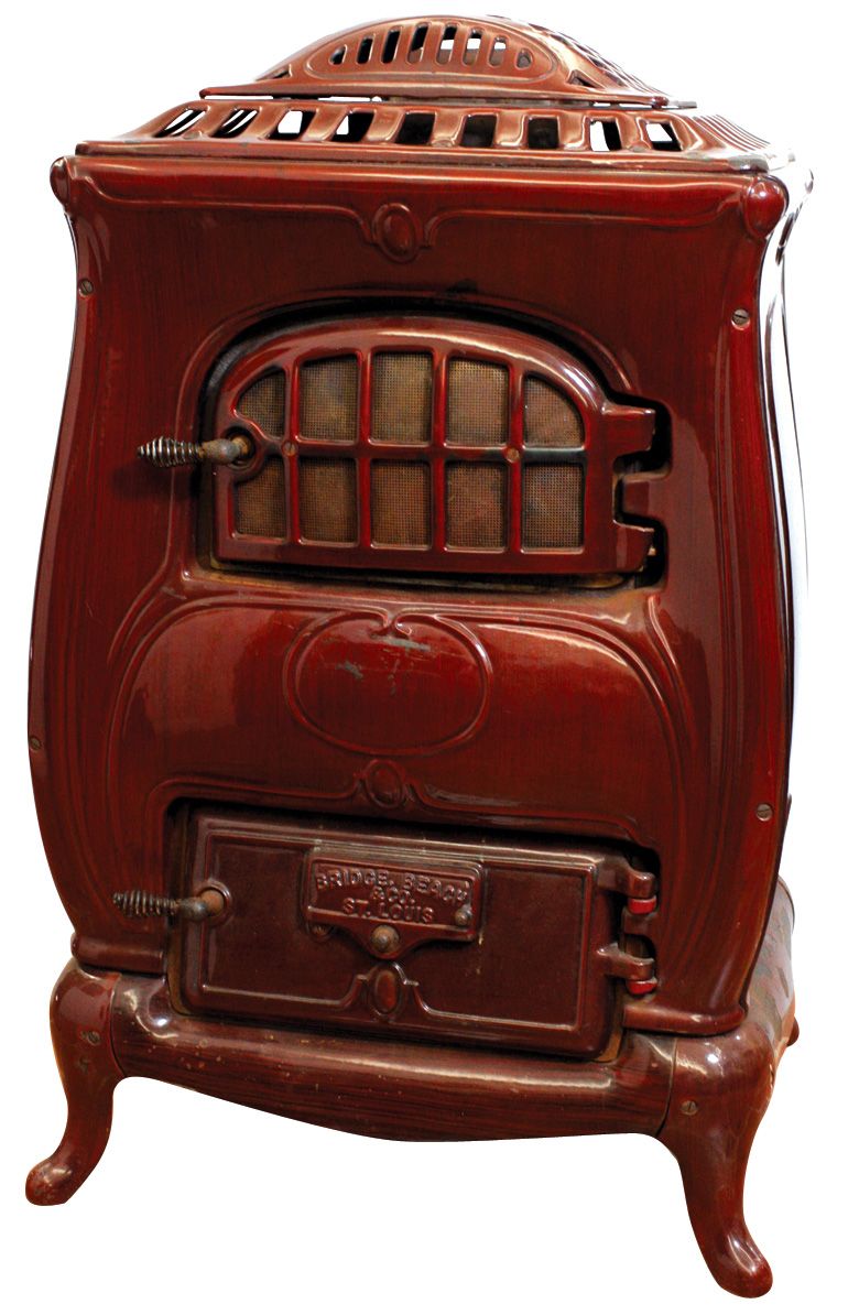 Parlor stove, Bridge Beach Co.-St. Louis, Superior Circulator No. 338 ...