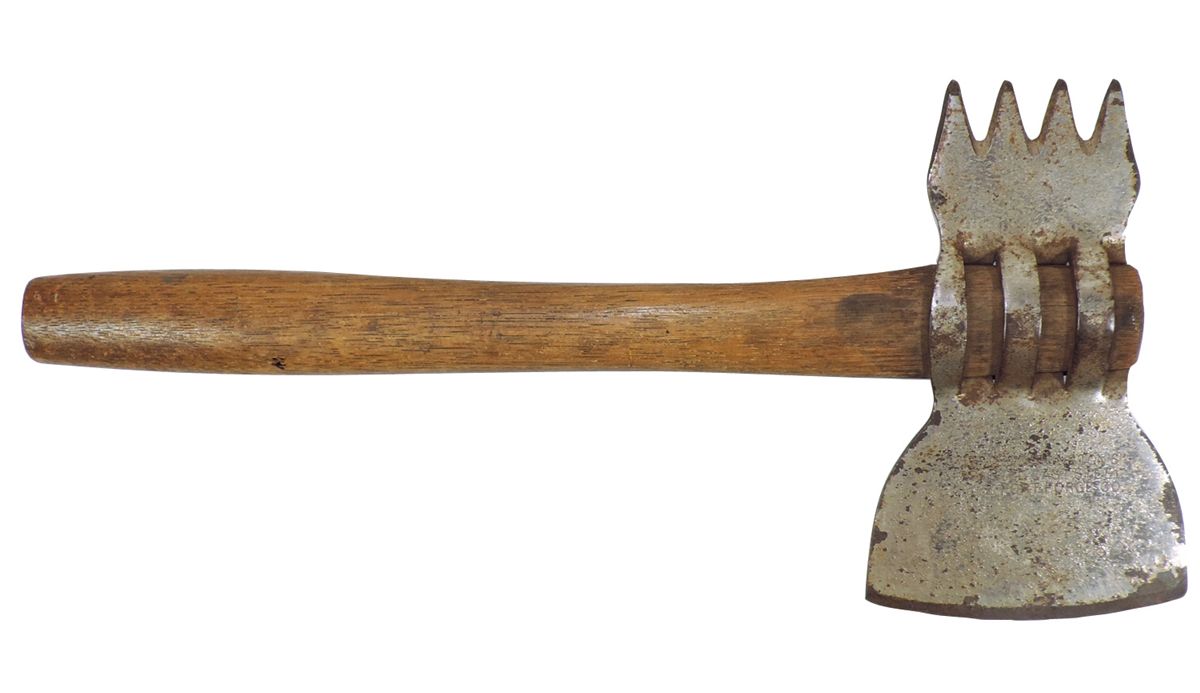 Native American ice hatchet/ice pick, stamped George Washington's ...