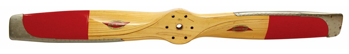 Airplane propeller, Banks-Maxwell Propeller Co.-Fort Worth, TX, wood w ...
