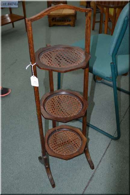 Three tier folding cake butler