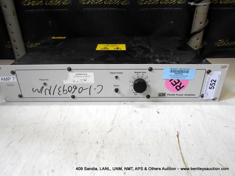 LDS PA25E POWER AMPLIFIER (print sequence:) 60931
