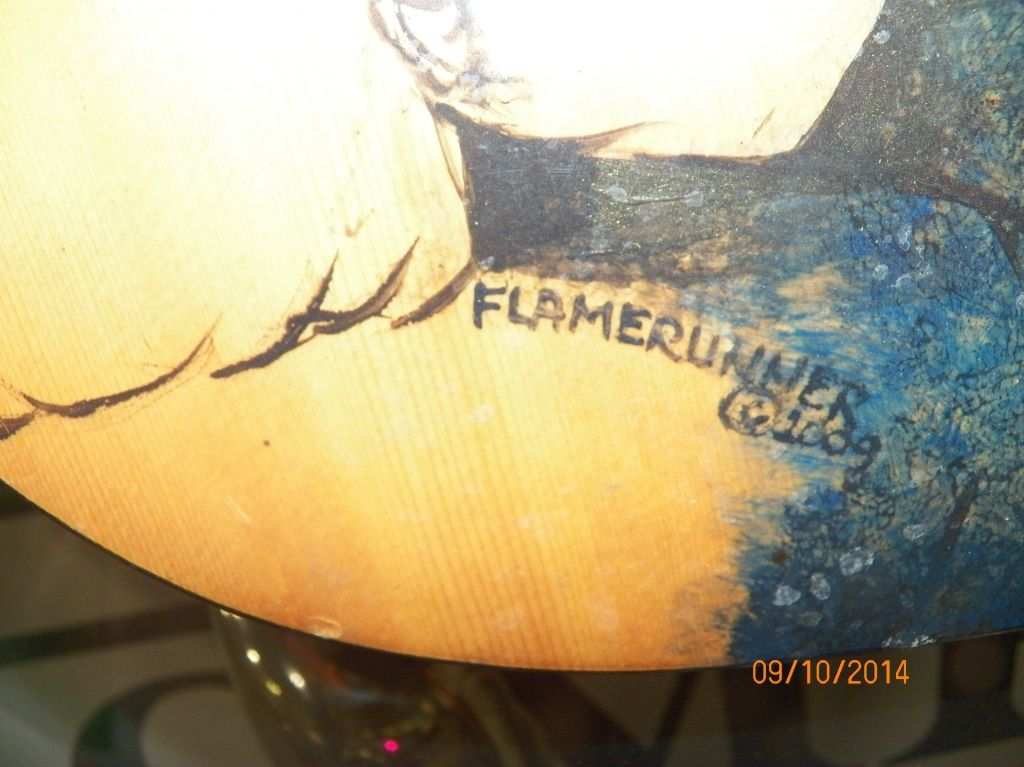 Esteban Acoustic Guitar Hand Painted Esteban Guitar (Elvis Tribute ...