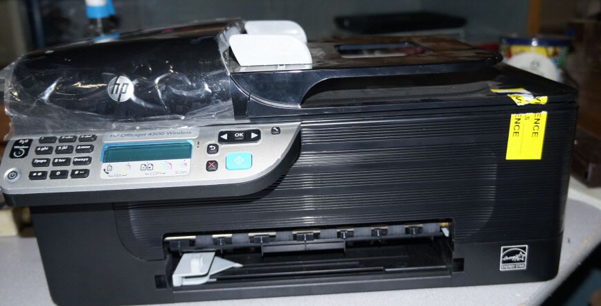 HP Office Jet 4500 Wireless Copier/Printer new but missing paper tray ...