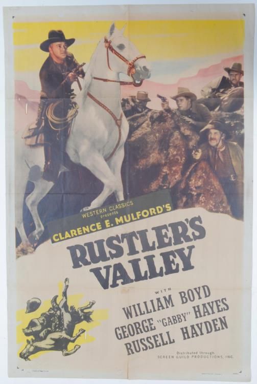 Rustler’s Valley Vintage Movie Poster Cassidy Boyd