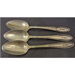 LOT OF 3 GERMAN NAZI WAFFEN SS DAS REICH SPOONS