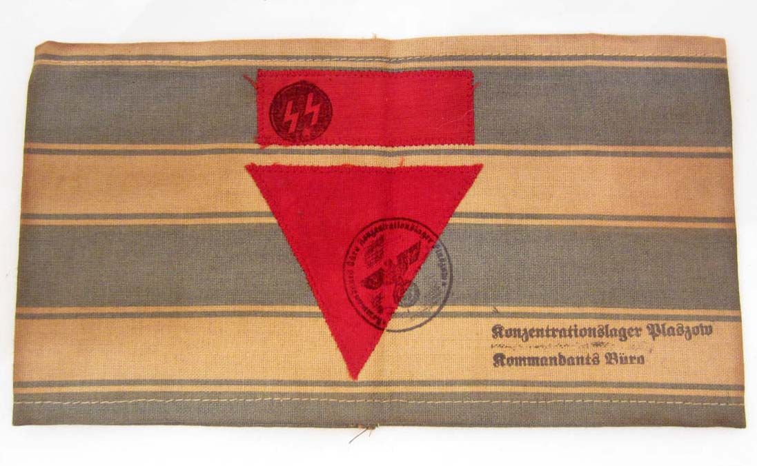 GERMAN NAZI WAFFEN SS CONCENTRATION CAMP ARM BAND
