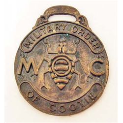 VINTAGE MILITARY ORDER OF COOTIE WATCH FOB - VFW