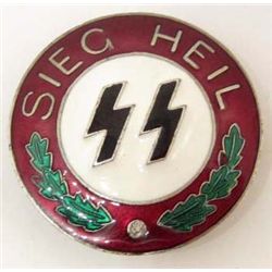 GERMAN NAZI SS SIEG HEIL BADGE