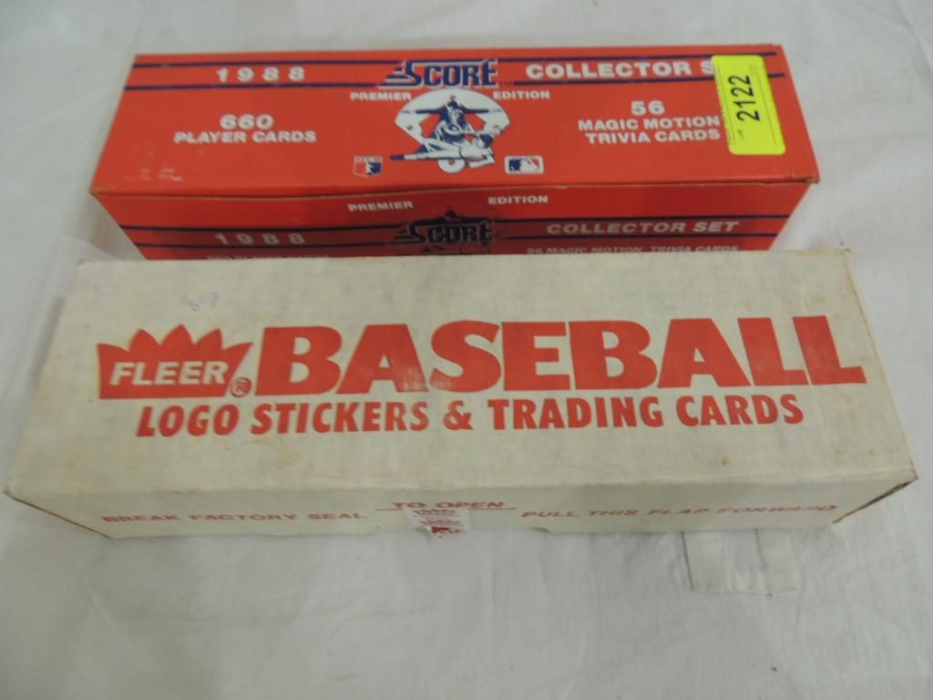 1988 Score & 1989 Fleer Complete Baseball Card Set