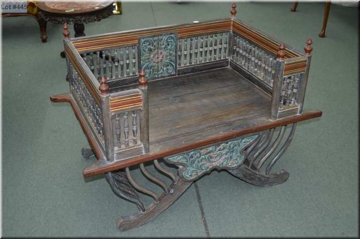 Asian Elephant Howdah single seat saddle 45" wide and 27" height