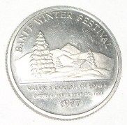 1977 BANFF WINTER FESTIVAL COIN *1 DOLLAR IN BANFF-INDIAN DAYS DOLLAR ...