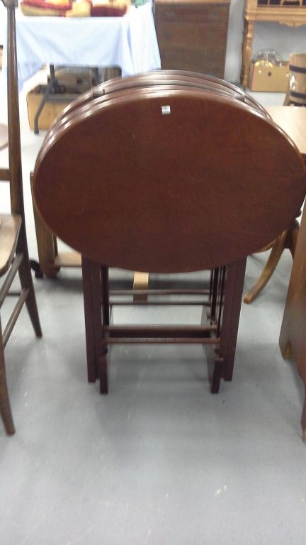 Set of 4 Folding Stacking Tables