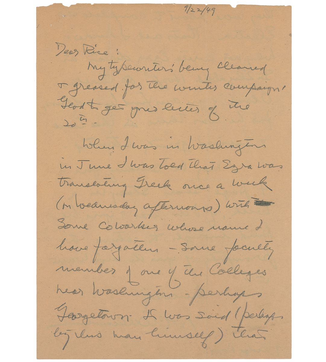 Ezra Pound and William Carlos Williams